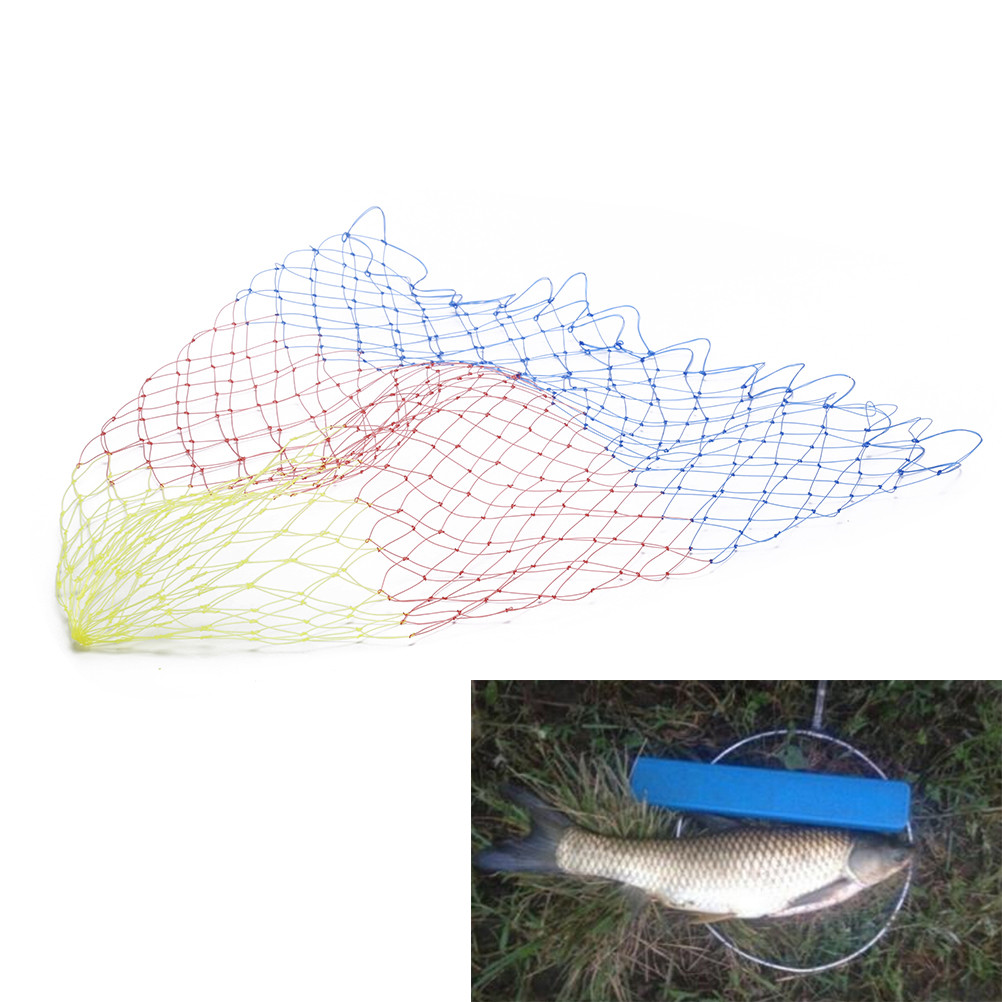 5 Sizes Nylon Fishing Net Collapsible Fishing Tools Mesh Hole Depth ...