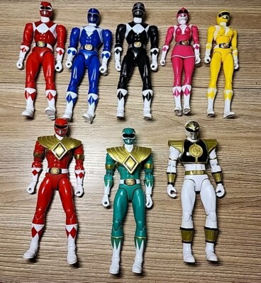 Power Rangers Legacy Collection Mighty Morphin Lot Armored Red Green ...