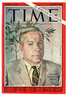 ILLINOIS REPUBLICAN CHARLES PERCY 1964 cover TIME 1 pagina da ...