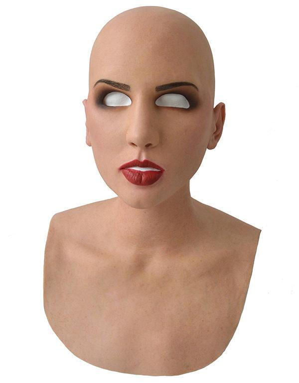 terror Halloween Latex Mask Realistic Female Woman Face For ...