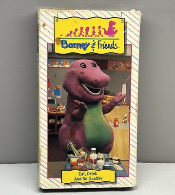 Barney Friends Eat Drink Be Healthy VHS 1992 Video Tape Time Life Songs ...