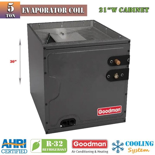 R32 Goodman 5 Ton Evaporator Coil CAPTA6030C3 Vertical 21" Cabinet With ...