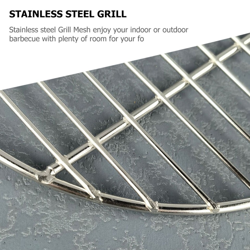 Round Grill Net Stainless Steel Outdoor Cooking Grid Bbq Mesh Mat ...