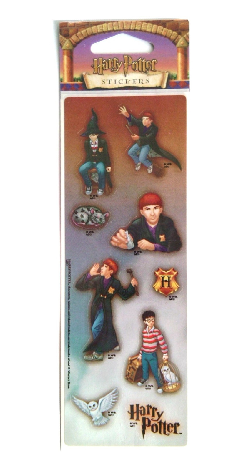 NEW * VINTAGE * Harry Potter Sorceror's RON WEASLEY 2001 Stickers ...