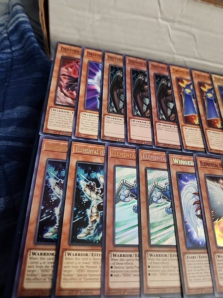 Yugioh 45 Card Neos Hero Deck Core Malicious Stratos Fusion Shadow Mist ...