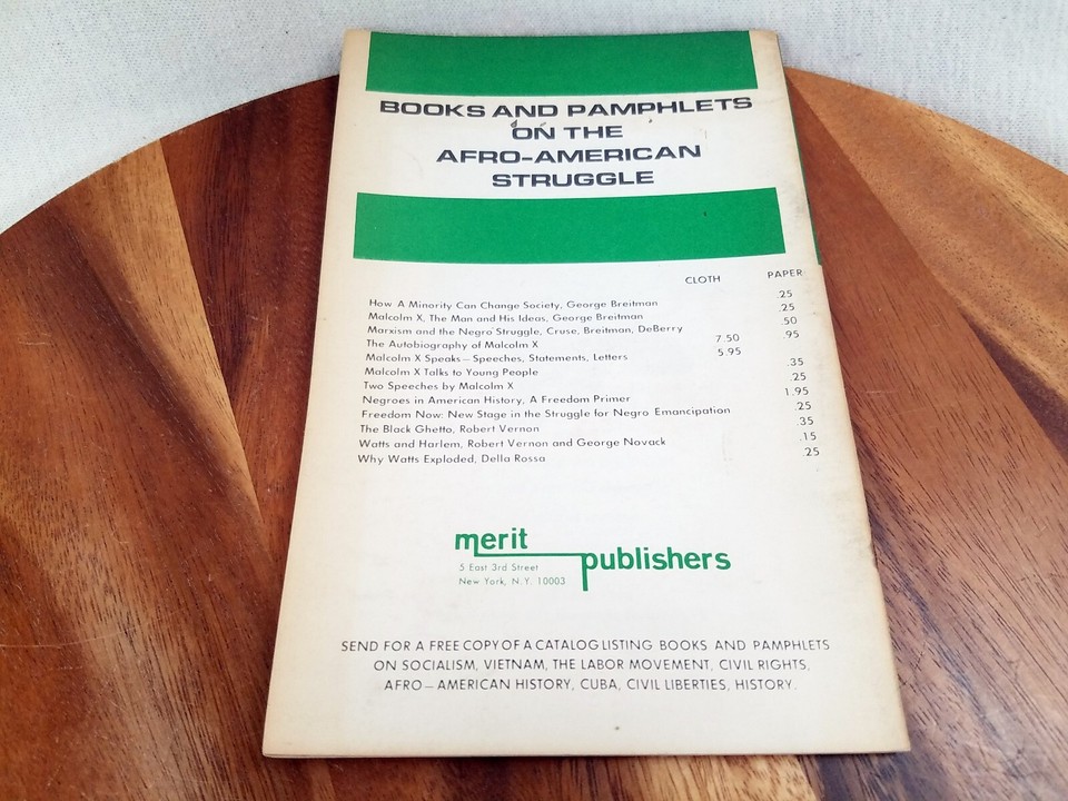 ORIGINAL BLACK PANTHER PARTY PAMPHLET SPEECH BY JOHN HULETT 1966 ...