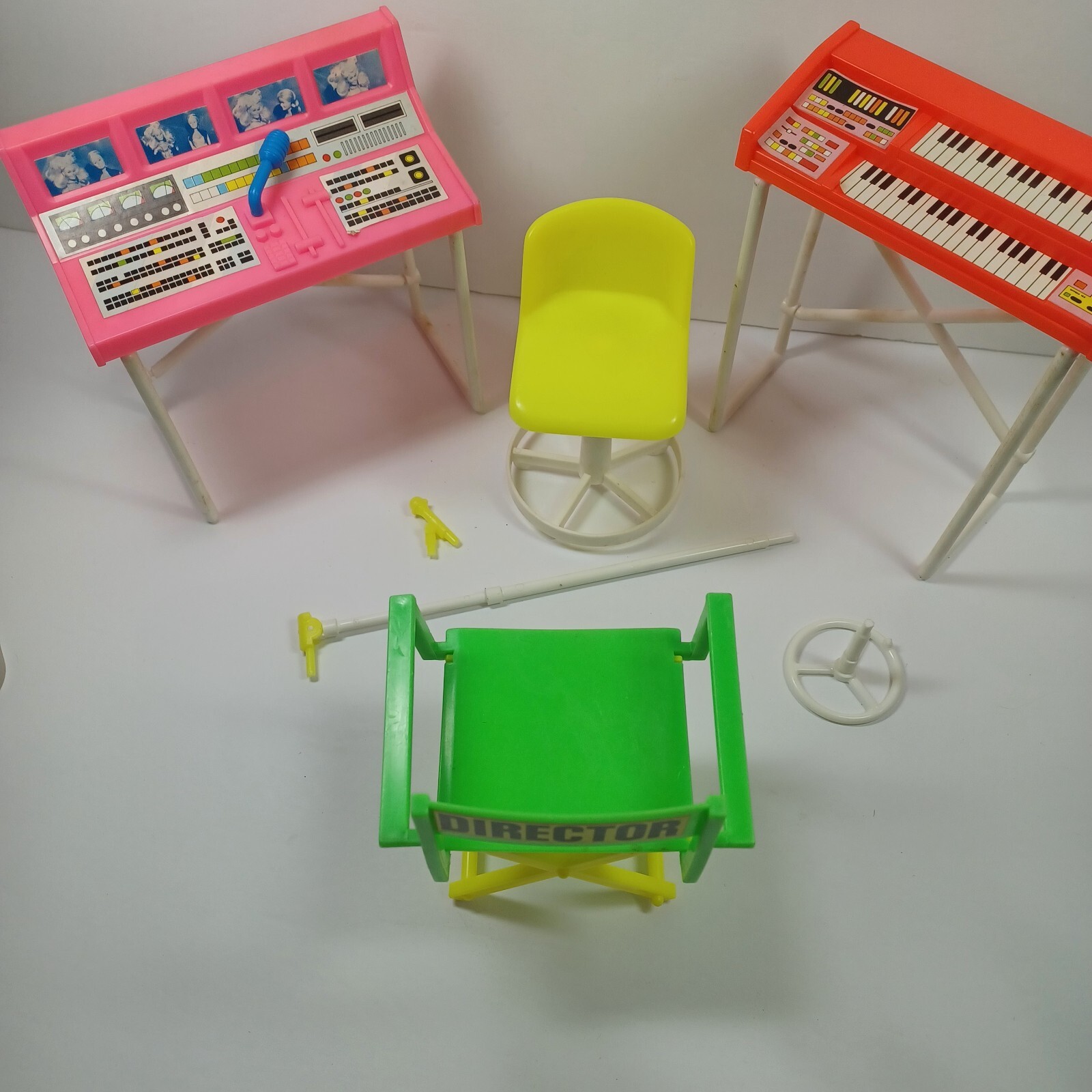 1986 Barbie Rockers Doll RECORDING STUDIO Playset Keyboard Mixer ...