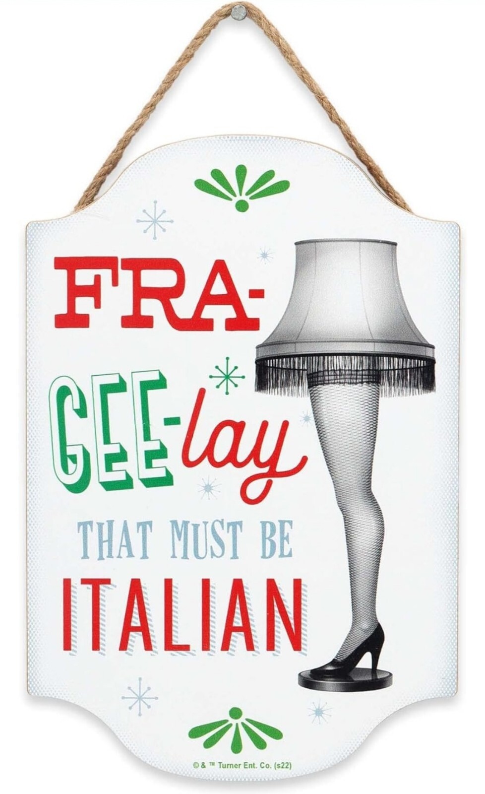 A Christmas Story Fra-Gee-Lay Leg Lamp Hanging Wood Wall Decor - Funny ...