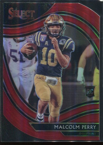 2020 Panini Select Prizm Malcolm Perry #399 RC Die-Cut Miami Dolphins ...