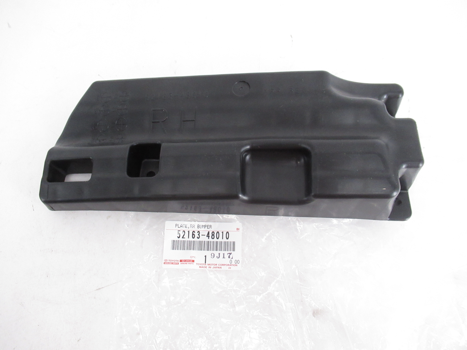 Genuine OEM Toyota 52163-48010 Passenger Rear Bumper Plate 2008-2010 ...