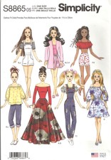 Simplicity 4754 Fashion Doll Clothes Sewing Pattern for sale online | eBay