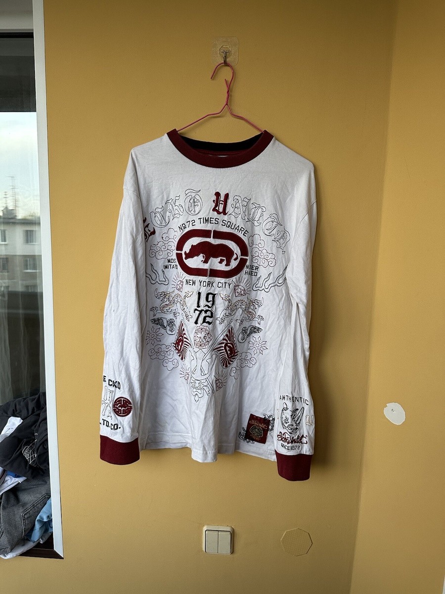 Vintage 90s Ecko Unltd Japanese Samurai Long Sleeve T-Shirt Vintage 90s Ecko Unltd Japanese Samurai Long Sleeve T-Shirt