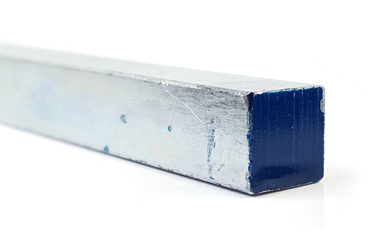 Square Key Bar Stock Zinc Plated Steel A307 Grade 2 - Sizes 1/8" - 1/2 ...