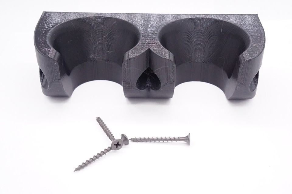 Wall Mounted Holder for Two MagLite D Cell Flashlights *BLACK* | eBay