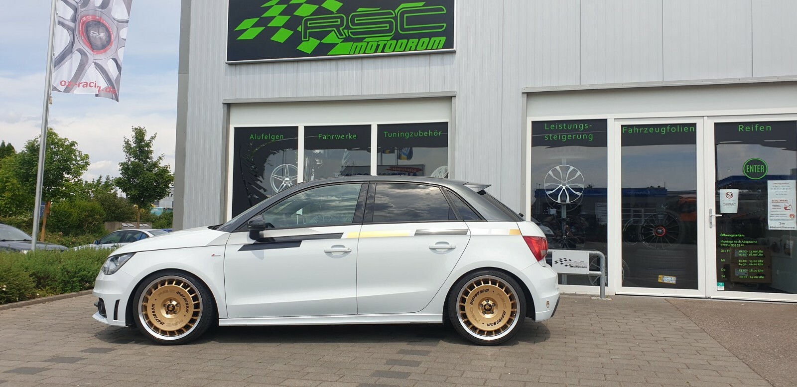 Pack Jantes Ronal, R50 AERO. 8.0x18 ET35 5x112 76.0, Racing or-bord ...