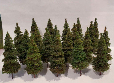 MOOSE CREEK TREES - Fir / Pine Trees (4" x 20 Trees) Model Trees - HO N ...