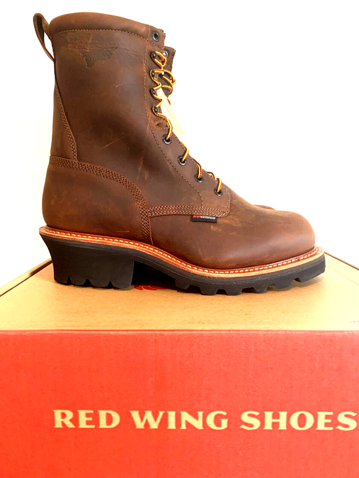 NIB MEN RED WING "WORK BOOTS"LOGGER MAX MODEL 4417 US 12D/EU 46 COLOR ...