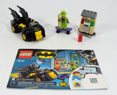 LEGO DC SUPERHEROES #76137 BATMAN VS THE RIDDLER ROBBERY 99.9% COMPLETE ...
