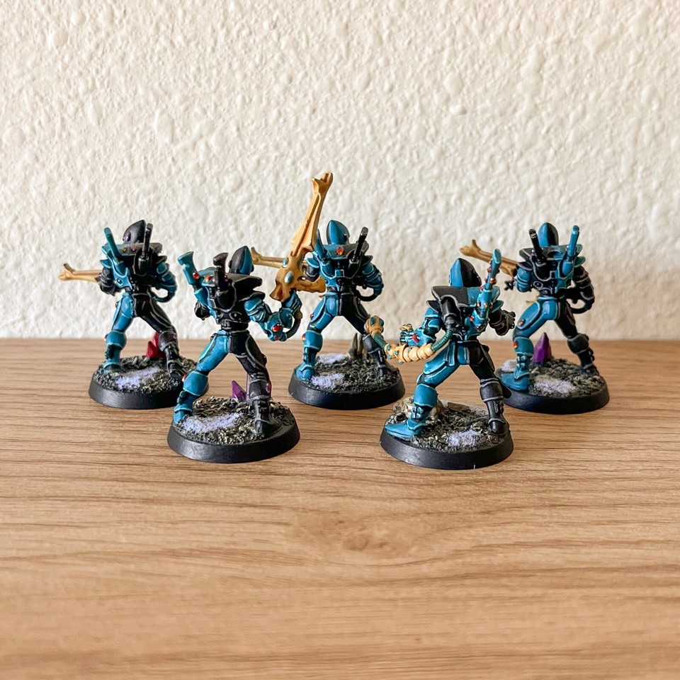 Warhammer 40k Aeldari - Painted Eldar Craftworlds Harlequin Army ...