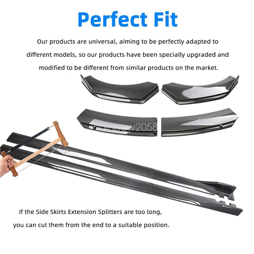 For Honda Element SUV Front Bumper Lip Splitter Parts Side Skirts ...