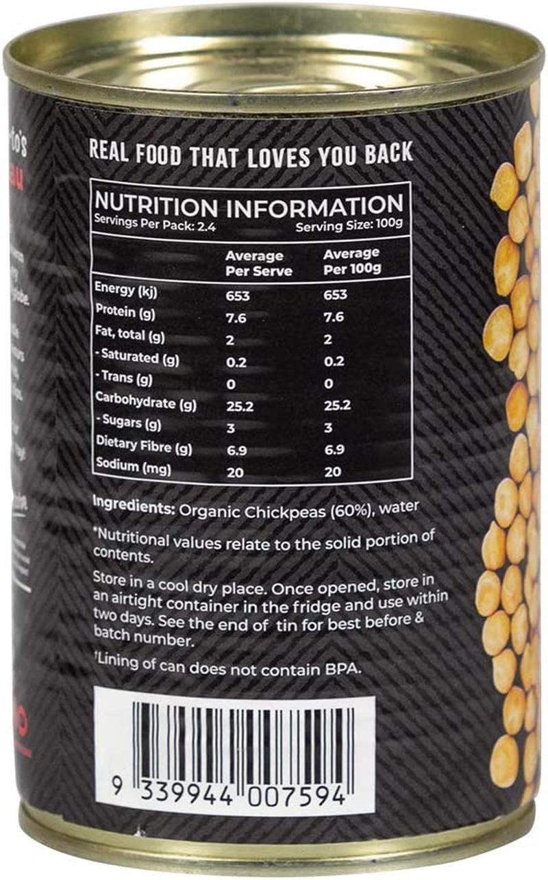 Honest to Goodness Organic Chickpeas 400 G 313030534590 | eBay