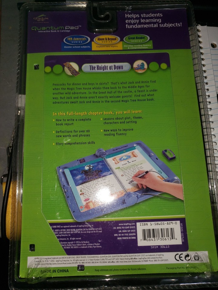 New Quantum Leap Quantum Pad The Knight at Dawn Cartridge & Interactive ...