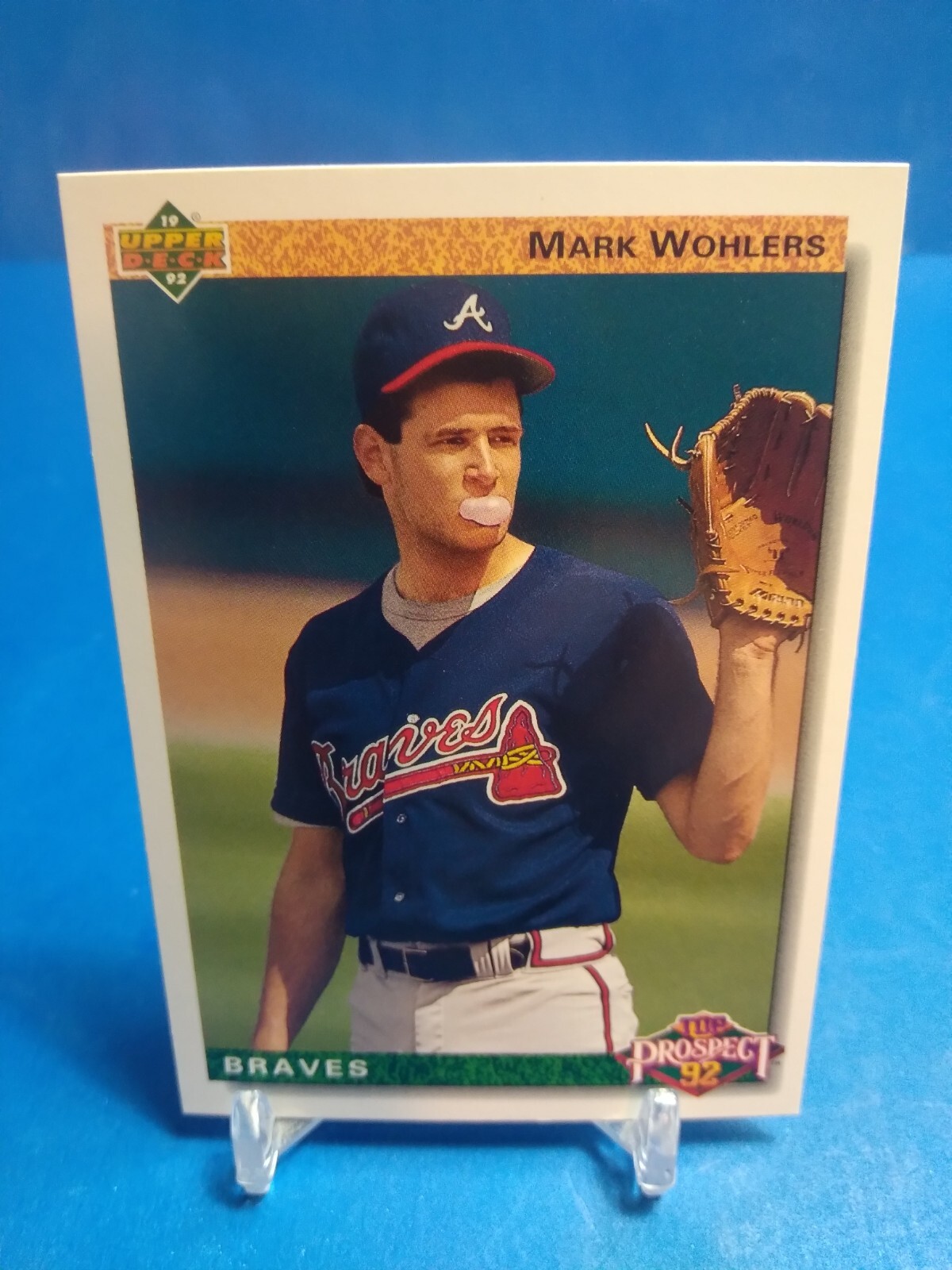 MARK WOHLERS 1992 UPPER DECK BASEBALL CARD # 56 Braves | eBay
