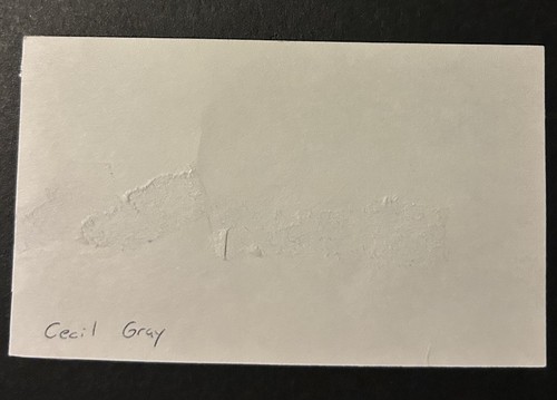 Cecil Gray Hand Signed Autograph Auto Index Card Philadelphia Eagles | eBay