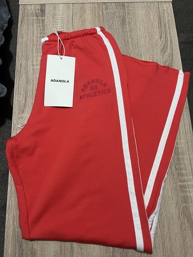 Adanola Red Organic Cotton-Modal Straight Sweatpants S | eBay UK