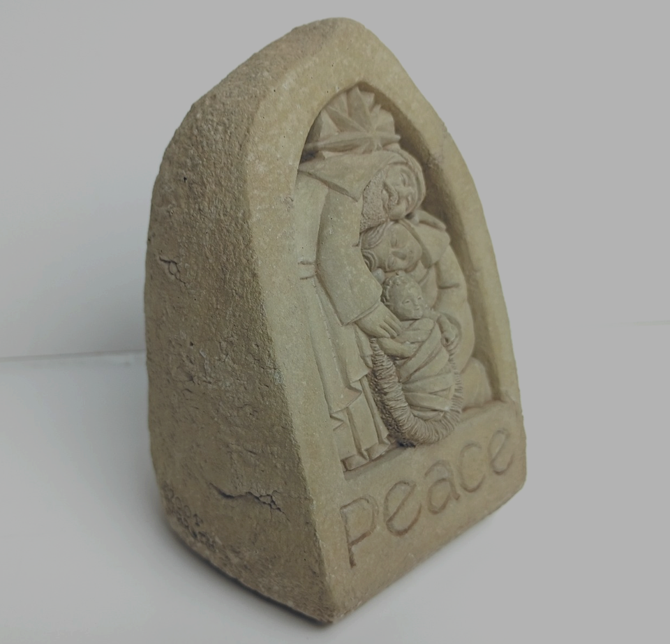 Carruth Studios 2001 Nativity Holy Family Mary Joseph Baby JESUS, PEACE ...