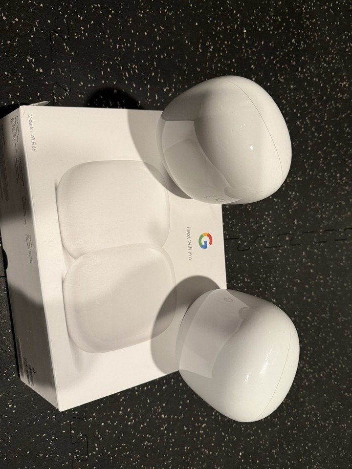 Google Nest Wifi Pro Wi-Fi 6E Router Mesh System Snow White GA03689-US ...