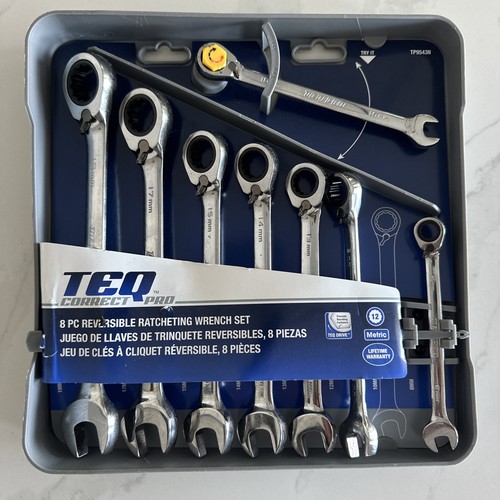 TEQ Pro By GearWrench 8 Pc. Metric Reversible Ratcheting Wrench Set ...
