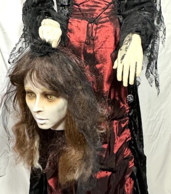 HTF Spirit Halloween LIFE SIZE Beheaded Gothic Bride 5' Animatronic RETIRED 2008 | eBay