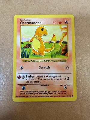 Charmander 046/102 Base Set Shadowless Pokemon NM/LP | eBay