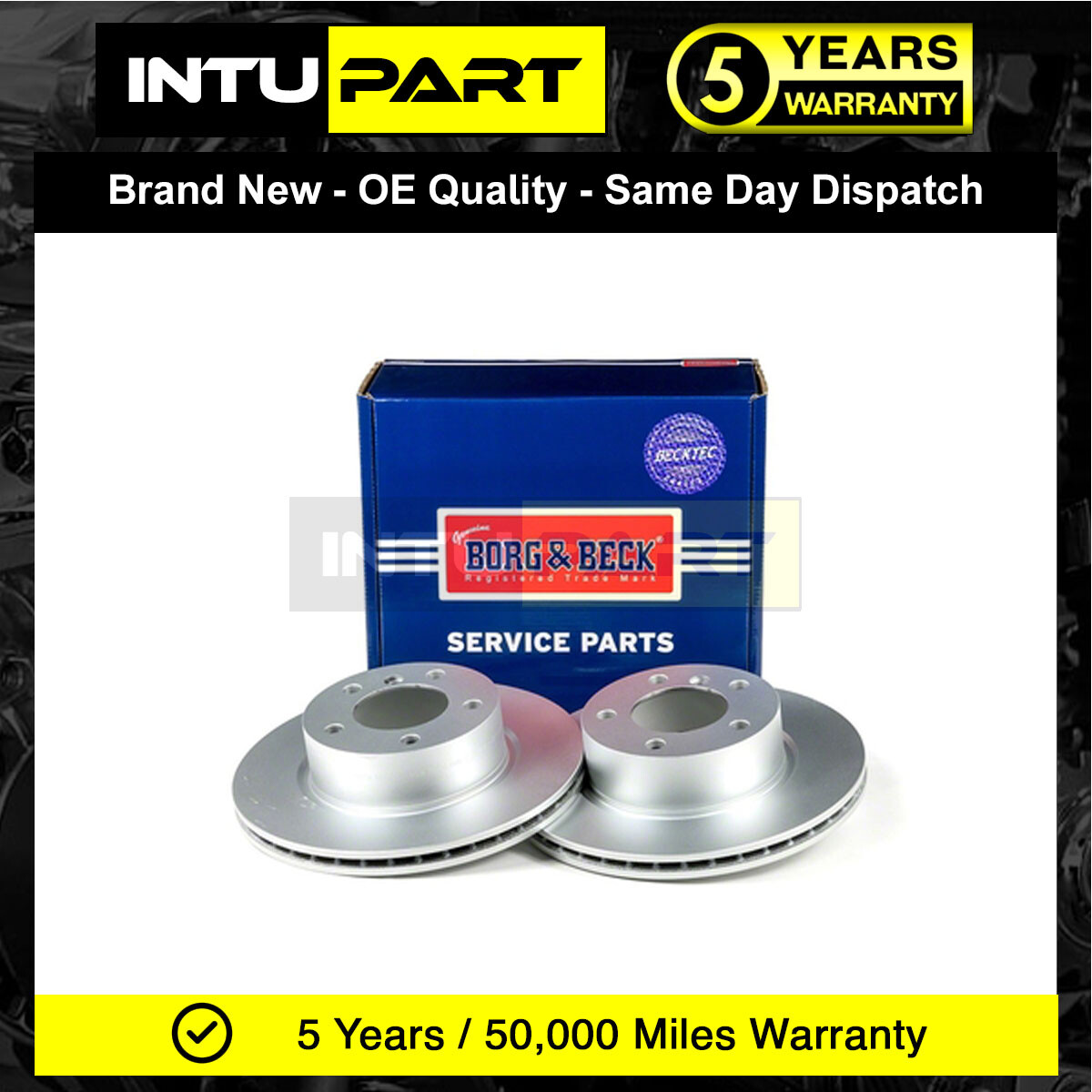 Fits BMW 1 Series 3 1.6 1.8 2.0 D IntuPart Front 1x Brake Disc ...