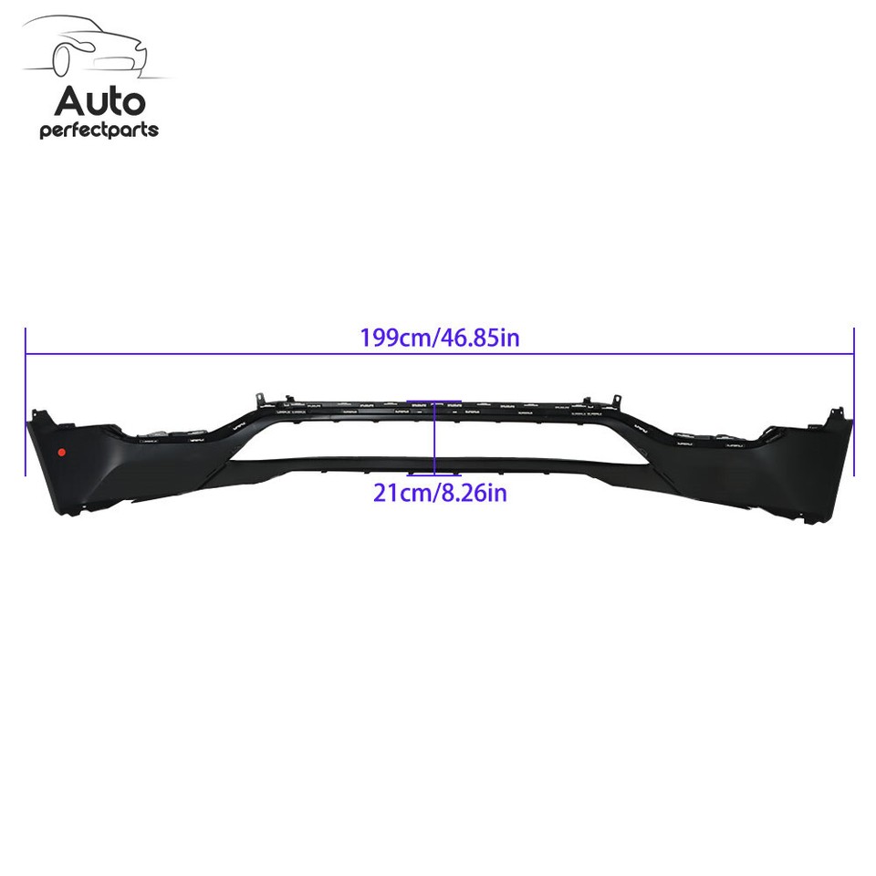 84261210 Black Plastic Front Bumper Lower Cover Fascia For 2017-2019 ...