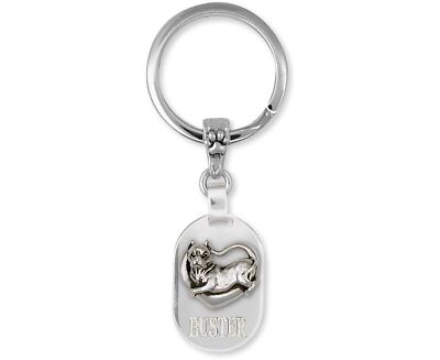 Pit Bull Jewelry Sterling Silver Handmade Pit Bull Key Ring PAS1-KRE | eBay
