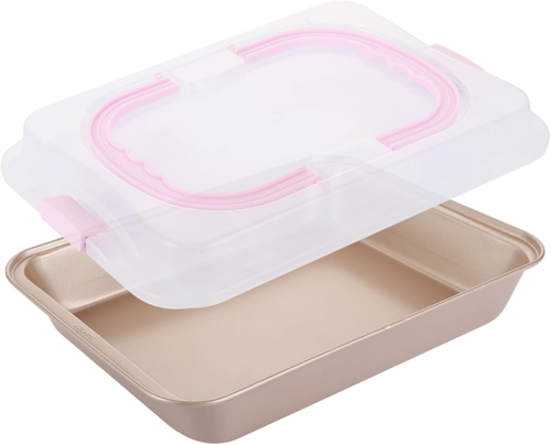 Cake Pan with Lid 9X13 Inch Baking Pan with Lid Cake Pan Nonstick ...