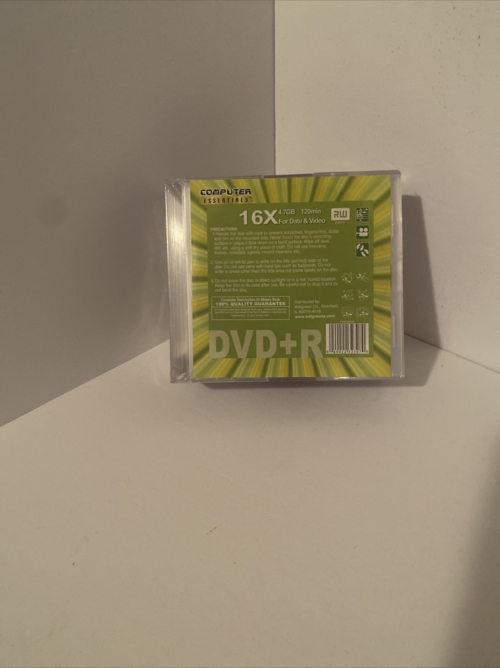 New 10 Pack Computer Essentials DVD+R 4.7 GB 120 Min Recordable Discs ...