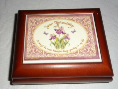 Your Friendship Music Box Jewelry Plays "That's What Friends Are For ...