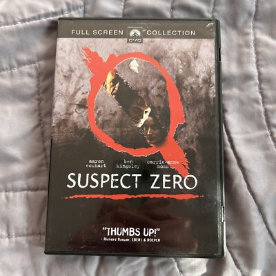 SUSPECT ZERO Ben Kingsley Aaron Eckhart Carrie-Anne Moss 2004 DVD disc ...