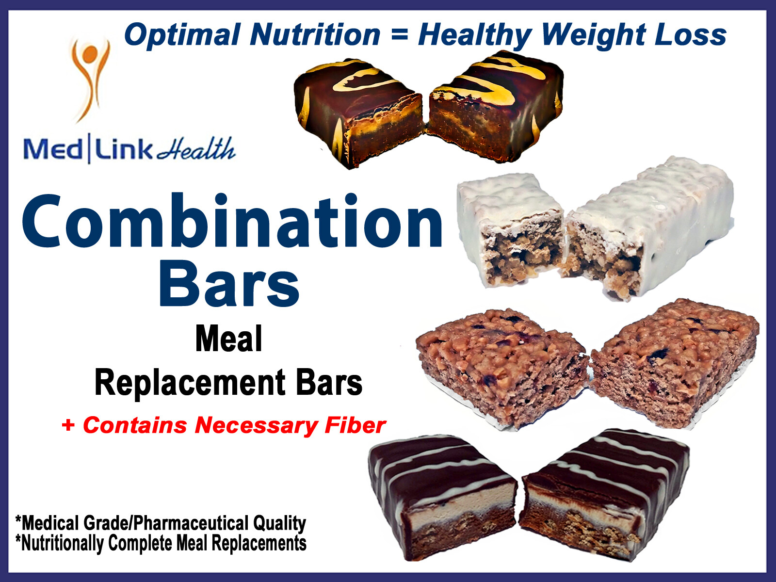 Combination BARS| 8 Boxes = 56 Servings | SIMILAR TO Optifast® 800 ...