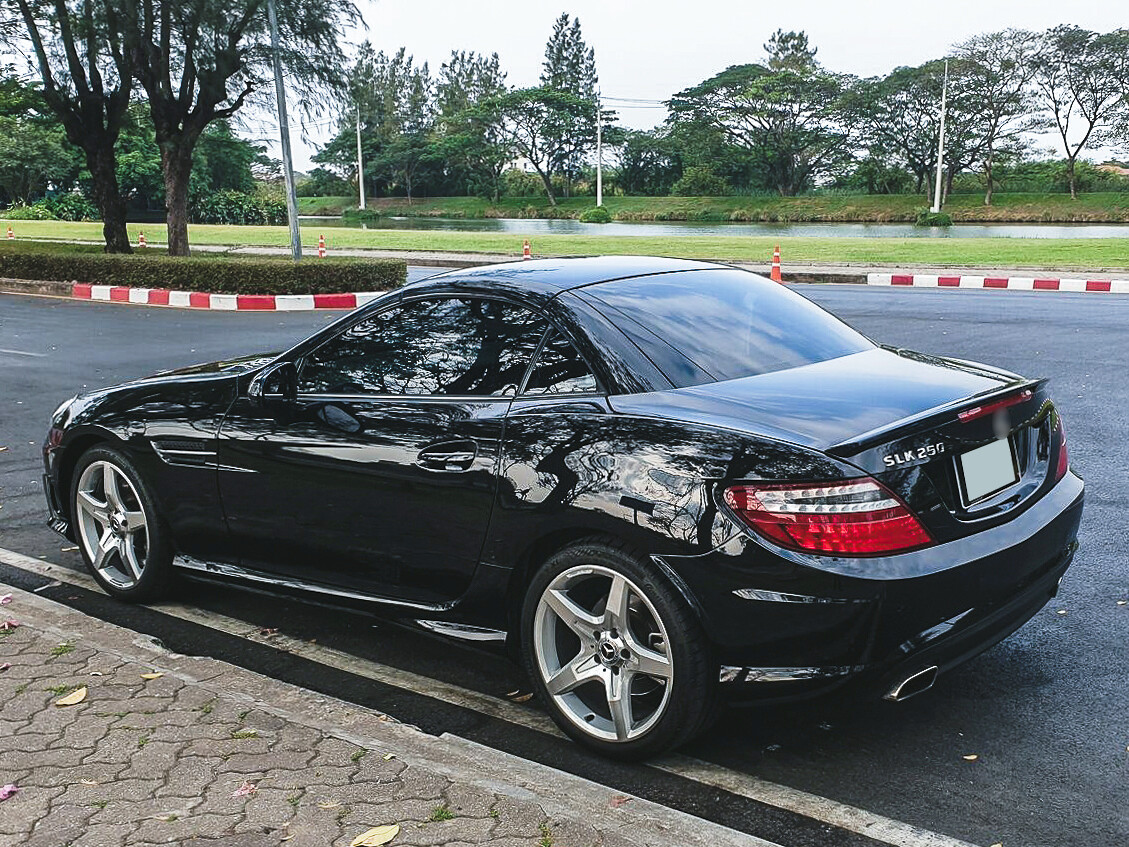 Painted Rear Trunk ABS Spoiler for Mercedes Benz SLK R172 Obsidian ...