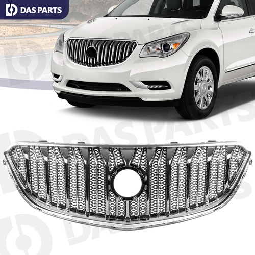 For Buick Enclave 2013-2017 Front Bumper Upper Grille Black Chrome ...