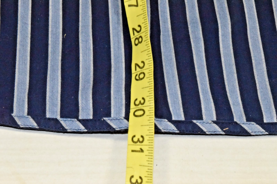 Reversible Shirt Inside Out A2Z Size M Navy Blue Striped vs Solid Side ...
