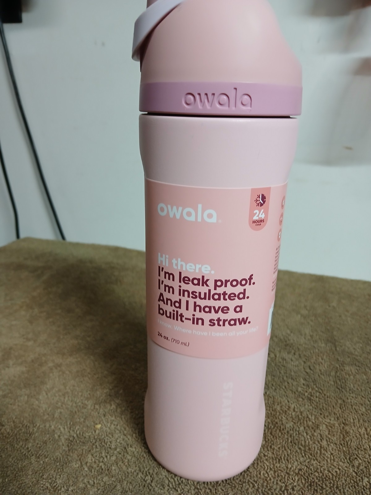 Starbucks x Owala Collab Limited Edition Pink Stainless Steel Water Bottle | eBay