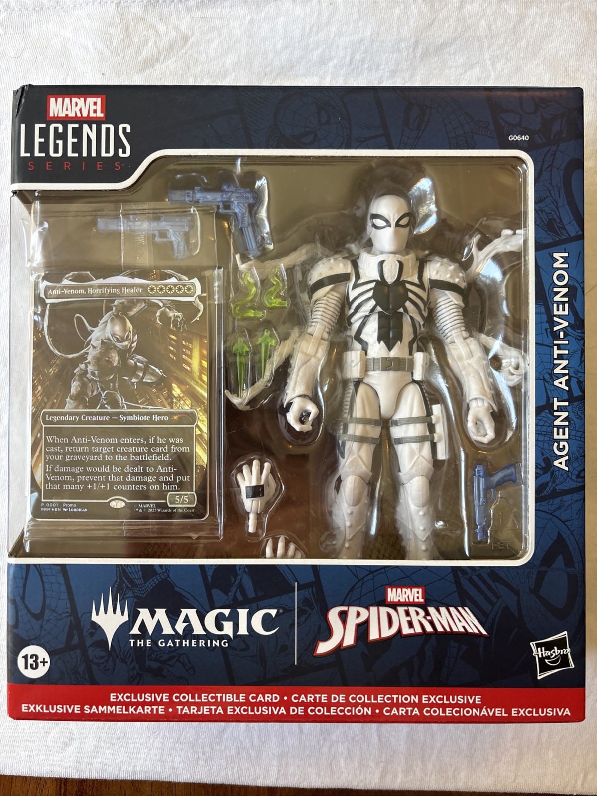 Marvel Legends Magic the Gathering Agent Anti-Venom 6" Hasbro Figure ...
