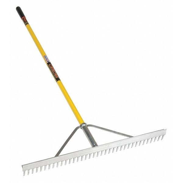 Structron Landscape Rake,36",66" Yellow Handle 12102GRA Structron ...