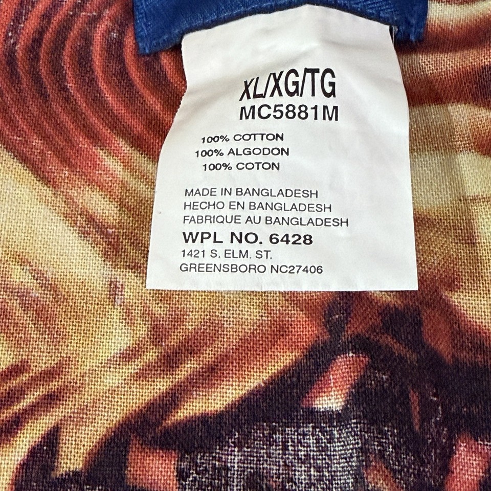 Vintage Wrangler Western Shirt XL Bull Rider Rodeo Split Panel Graphic ...