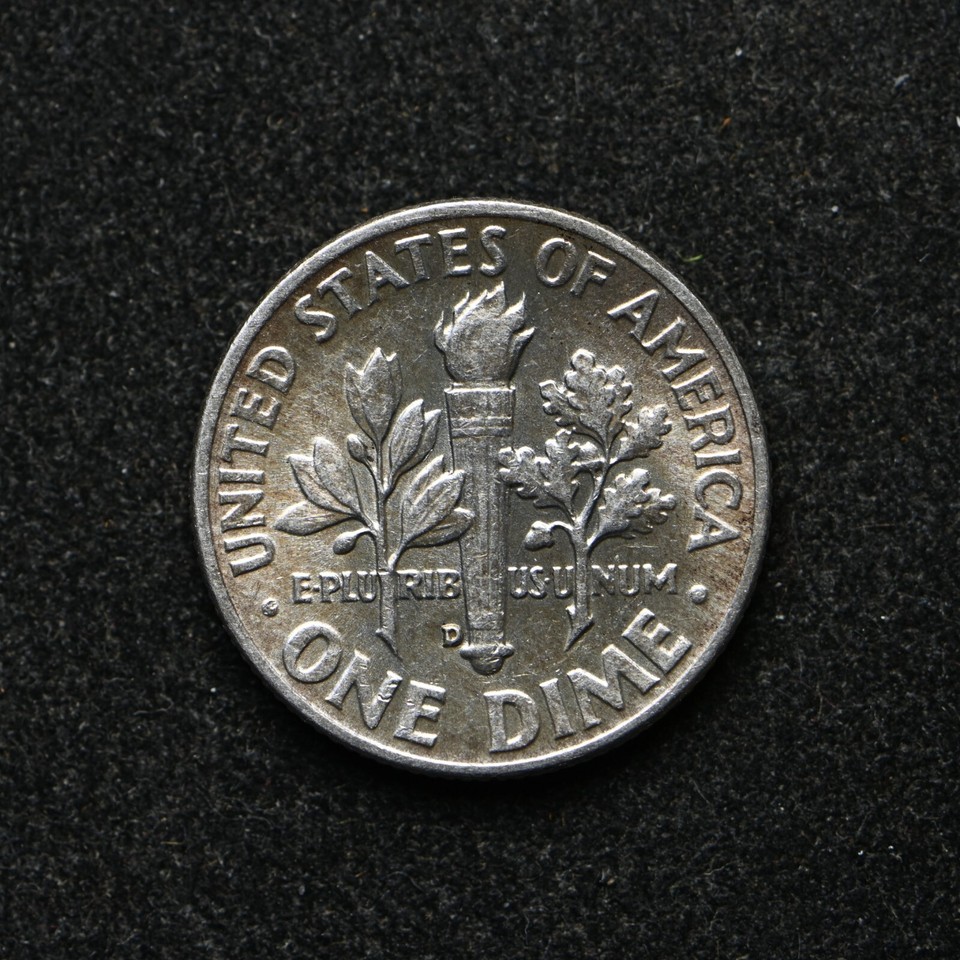 1952-D Roosevelt Silver Dime AU+ Toned (bb18269) | eBay